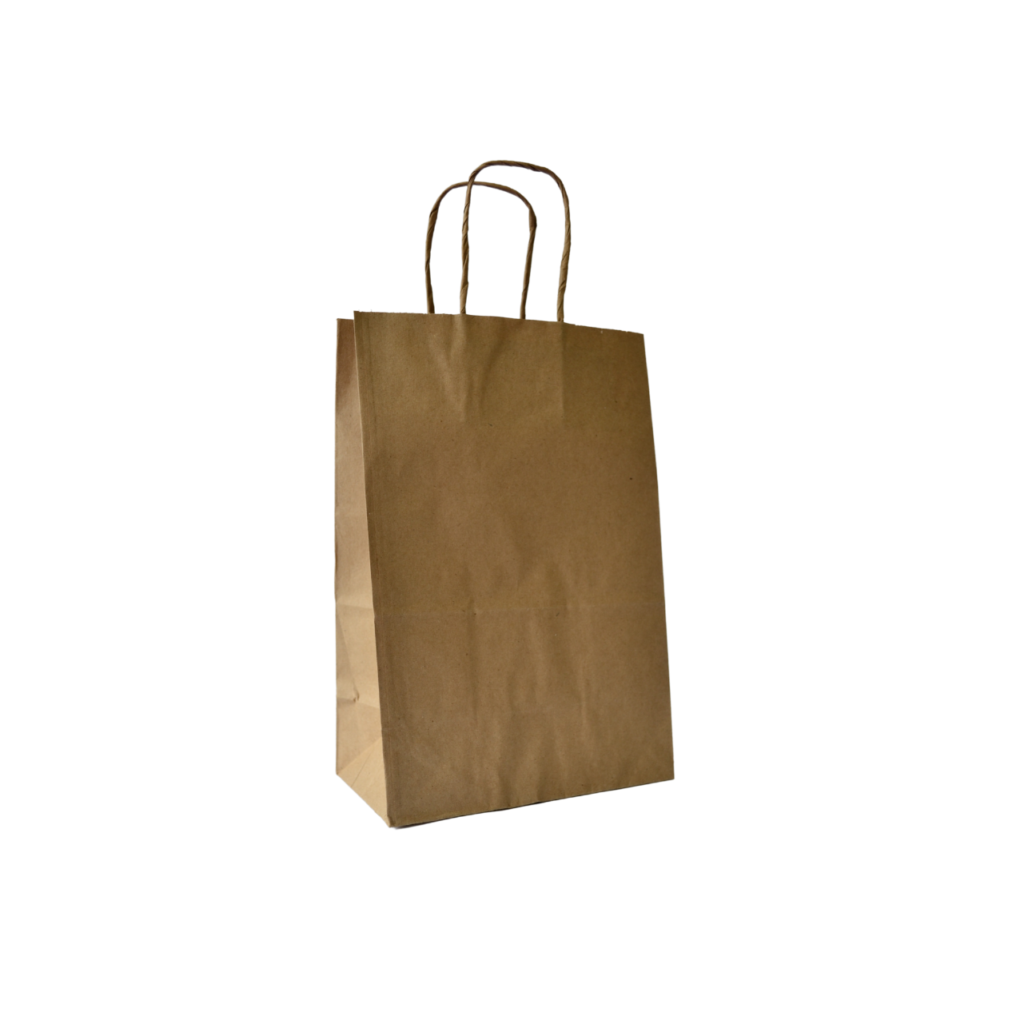 Kit de Sacolas de Papel - Kraft Cor Preta Com Alça Preta – Tamanho M ...