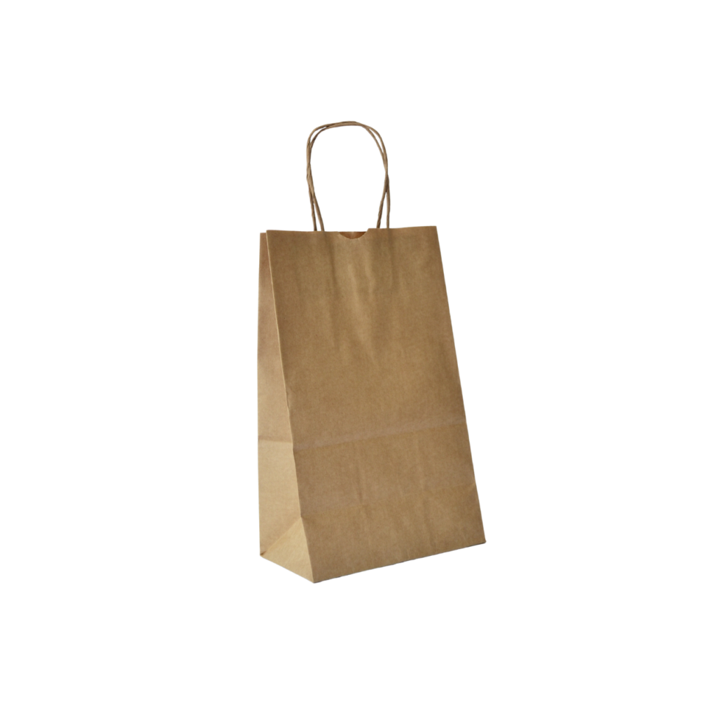 Kit de Sacolas de Papel - Kraft Cor Preta Com Alça Preta – Tamanho M ...